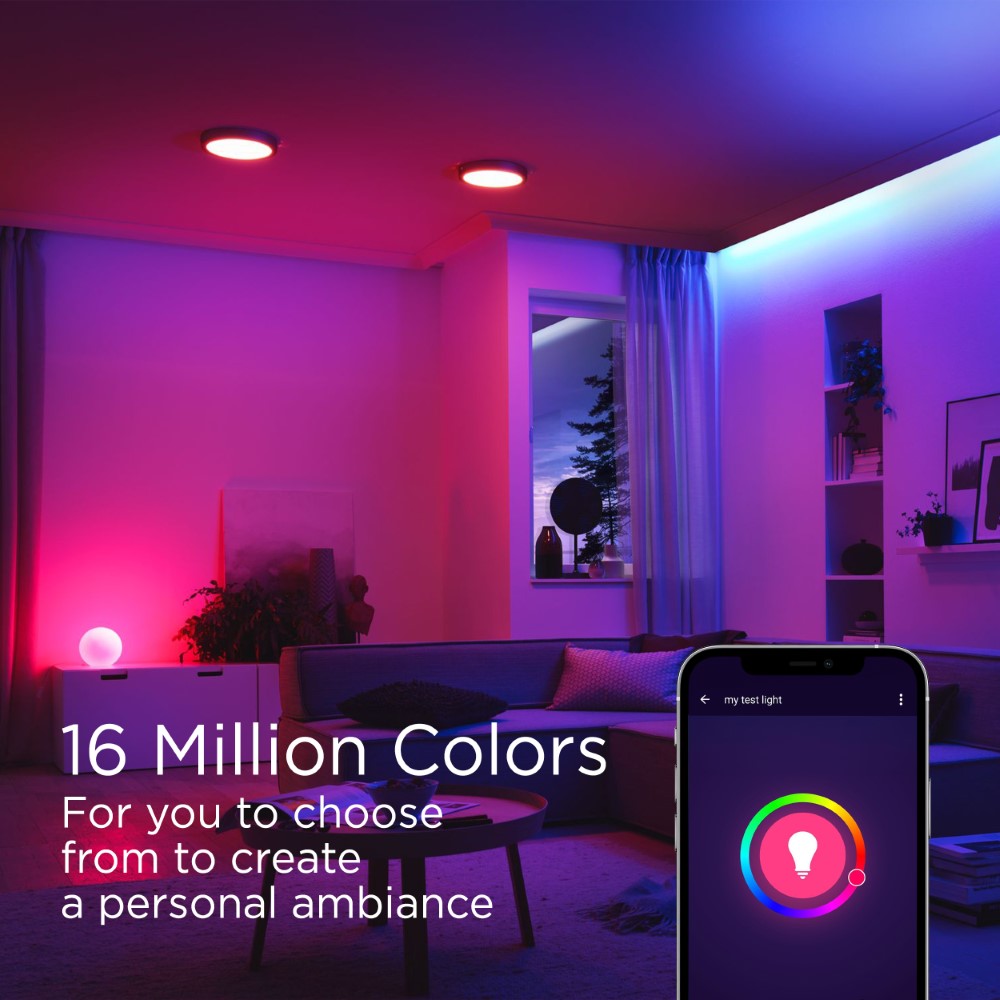 Focos Smart A19 Dimmable Light Bulb - Dimmable Color Changing LED; Com ...