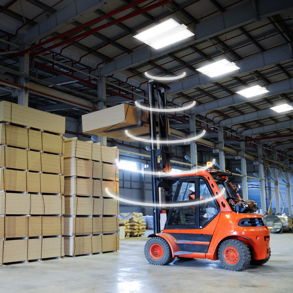 EnviroLite 23.75 in. 220-Watt Integrated LED Motion Snesor Shop Light ...